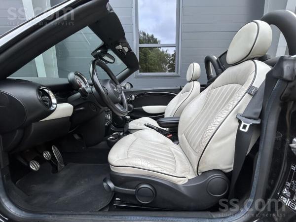 Black MINI Roadster 2012 in Talsi, with an engine capacity of 1.60 L and mileage of 137 thousand km for 7990 €, photo 7 on AUTOMOTO.COM.LV
