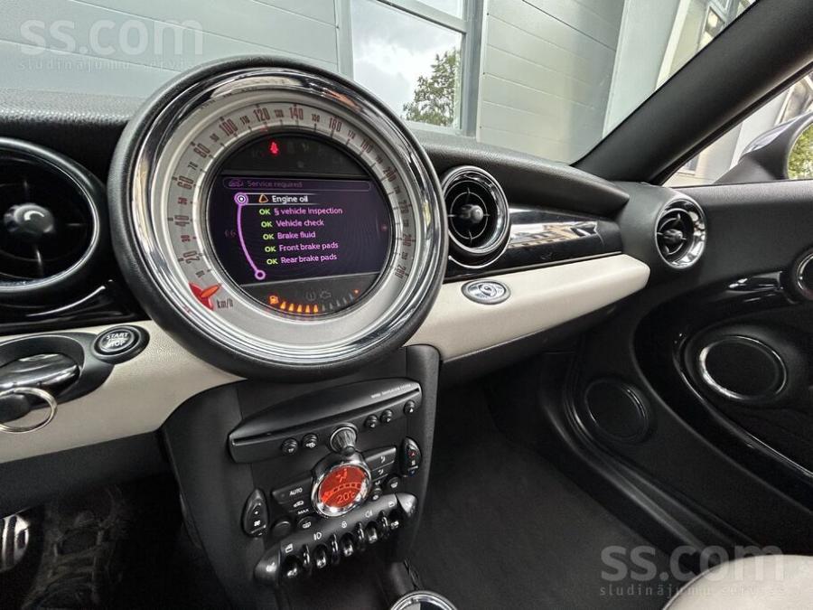 Black MINI Roadster 2012 in Talsi, with an engine capacity of 1.60 L and mileage of 137 thousand km for 7990 €, photo 16 on AUTOMOTO.COM.LV