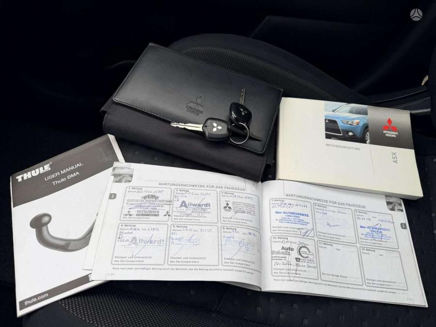 Black Mitsubishi ASX 2011 in Utena, with an engine capacity of 1.80 L and mileage of 309 thousand km for 4250 €, photo 19 on AUTOMOTO.COM.LV