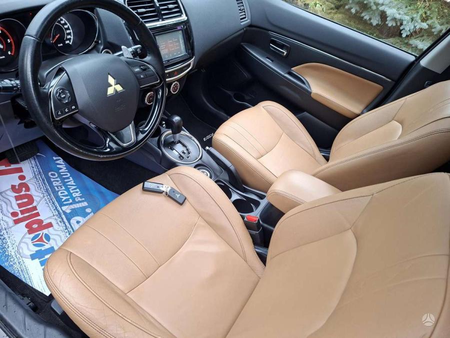 Black Mitsubishi ASX 2016 in Utena, with an engine capacity of 2.27 L and mileage of 170 thousand km for 7750 €, photo 18 on AUTOMOTO.COM.LV
