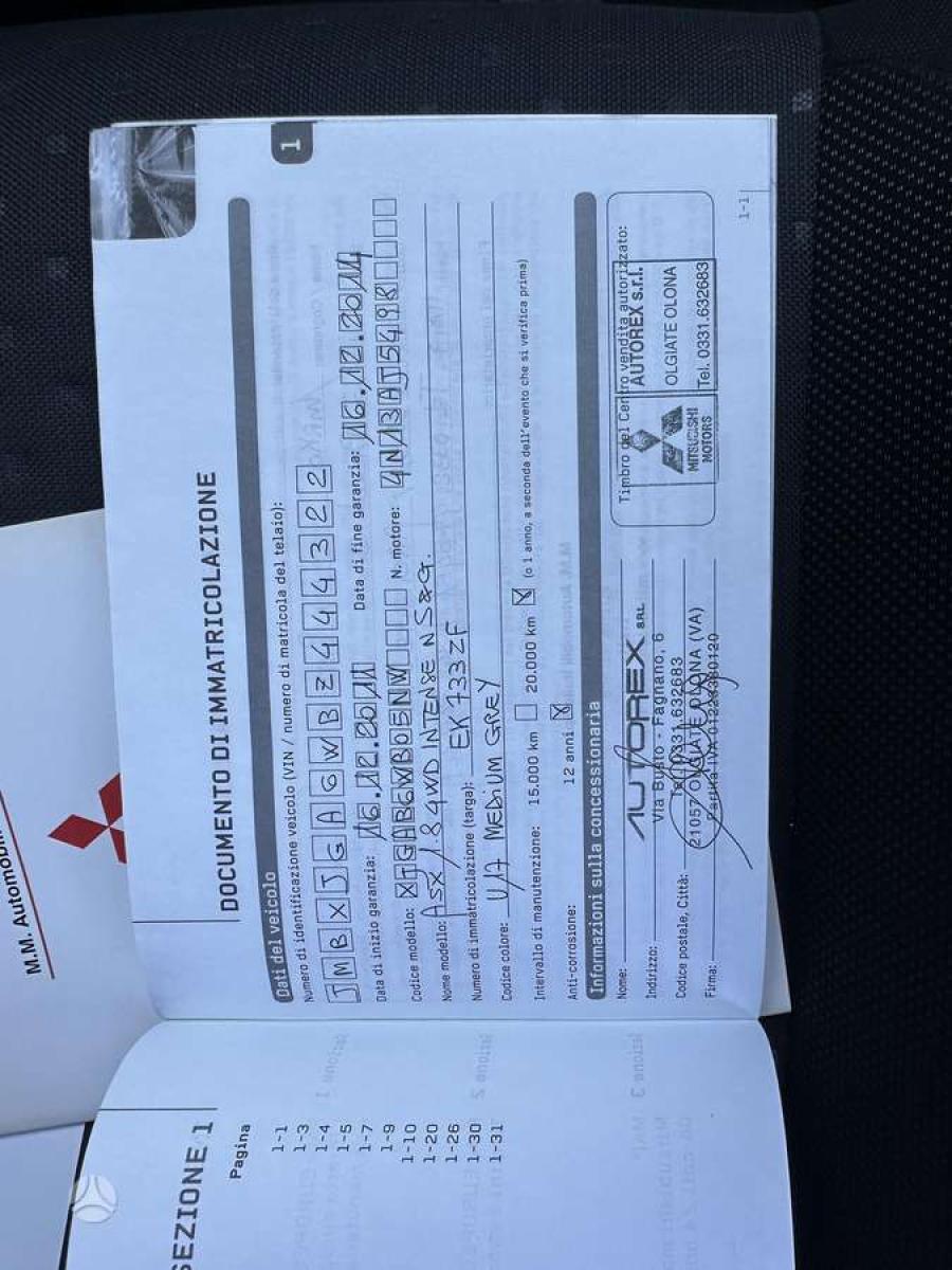 Grey Mitsubishi ASX 2011 in Vilnius, with an engine capacity of 1.80 L and mileage of 158 thousand km for 4350 €, photo 40 on AUTOMOTO.COM.LV