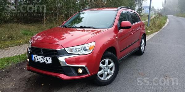 Red Mitsubishi ASX 2017 in Riga, with an engine capacity of 1.60 L and mileage of 63 thousand km for 11500 €, photo 1 on AUTOMOTO.COM.LV