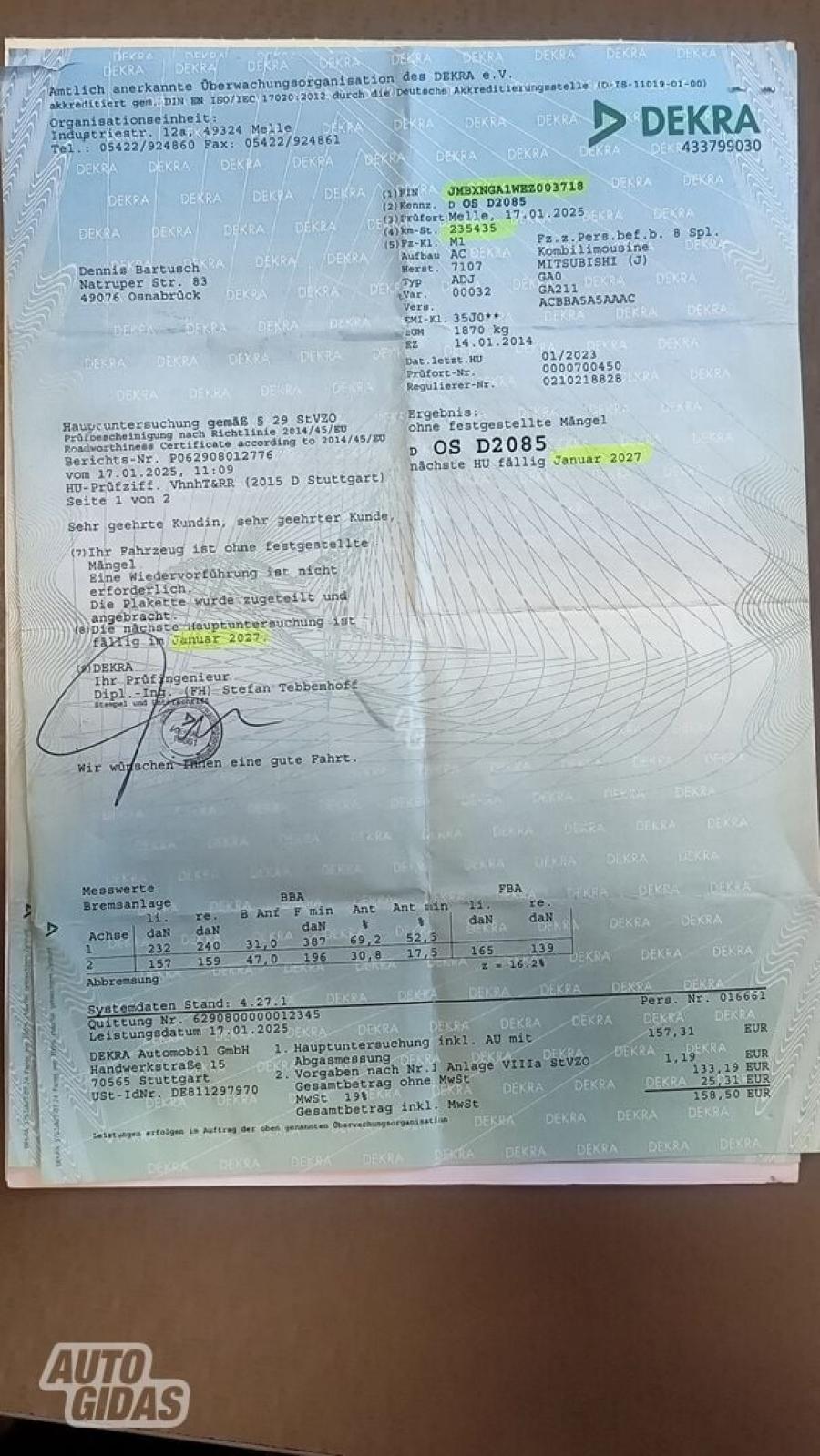 Белый Мицубиси АСХ 2014 в Рамучяй, объемом двигателя 1.60 л и пробегом 239 тыс. км за 6950 €, фото 24 на AUTOMOTO.COM.LV