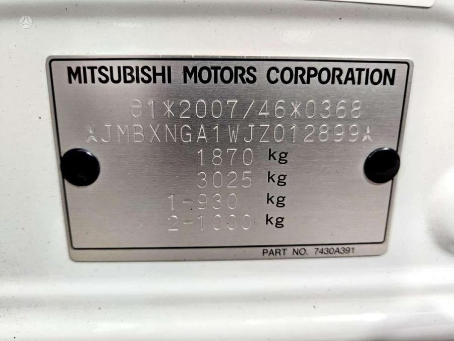 Белый Мицубиси АСХ 2018 в Мариямполе, объемом двигателя 1.59 л и пробегом 243 тыс. км за 7990 €, фото 24 на AUTOMOTO.COM.LV