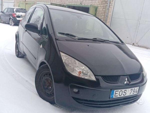 Melns Mitsubishi Colt 2007 Elektrėnai, ar dzinēja tilpumu 1.49 L un nobraukumu 270 tūkst. km par 550 €, foto 1 vietnē AUTOMOTO.COM.LV