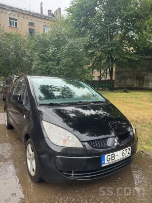 Black Mitsubishi Colt 2007 in Riga, with an engine capacity of 1.30 L and mileage of 189 thousand km for 850 €, photo  on AUTOMOTO.COM.LV