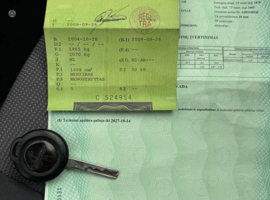 Синий Мицубиси Кольт 2004 в Вильнюс, объемом двигателя 1.50 л и пробегом 136 тыс. км за 2150 €, фото 13 на AUTOMOTO.COM.LV