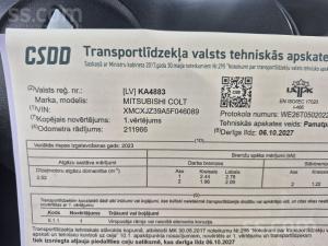 Blue Mitsubishi Colt 2006 in Jelgava, with an engine capacity of 1.50 L and mileage of 211 thousand km for 1650 €, photo 18 on AUTOMOTO.COM.LV
