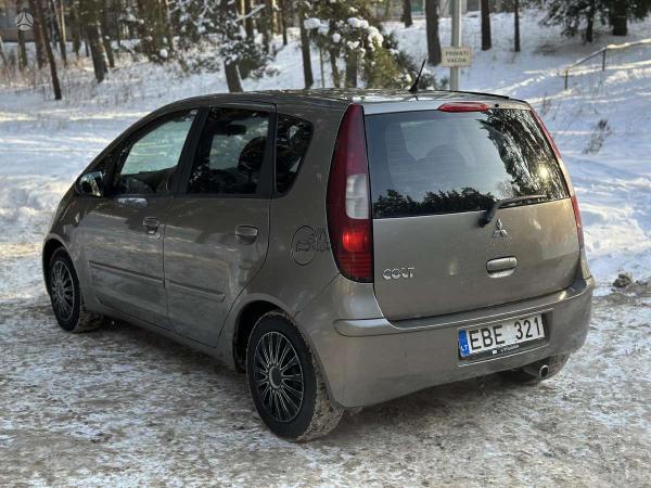 Brown Mitsubishi Colt 2008 in Vilnius, with an engine capacity of 1.33 L and mileage of 152 thousand km for 1400 €, photo 8 on AUTOMOTO.COM.LV