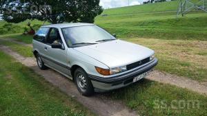 Grey Mitsubishi Colt 1990 in Riga, with an engine capacity of 1.50 L and mileage of 257 thousand km for 1000 €, photo  on AUTOMOTO.COM.LV