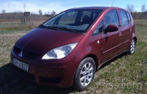 Sarkans Mitsubishi Colt 2007 Limbaži, ar dzinēja tilpumu 1.30 L un nobraukumu 173 tūkst. km par 1300 €, foto  vietnē AUTOMOTO.COM.LV