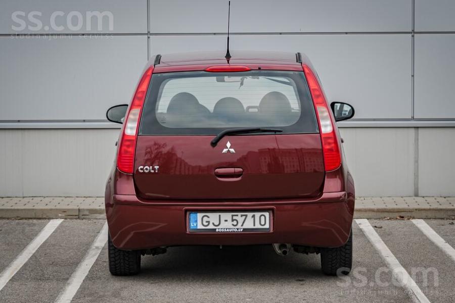 Red Mitsubishi Colt 2007 in Riga, with an engine capacity of 1.30 L and mileage of 343 thousand km for 1490 €, photo 6 on AUTOMOTO.COM.LV