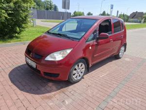 Sarkans Mitsubishi Colt 2008 Jelgava, ar dzinēja tilpumu 1.30 L un nobraukumu 208 tūkst. km par 650 €, foto  vietnē AUTOMOTO.COM.LV