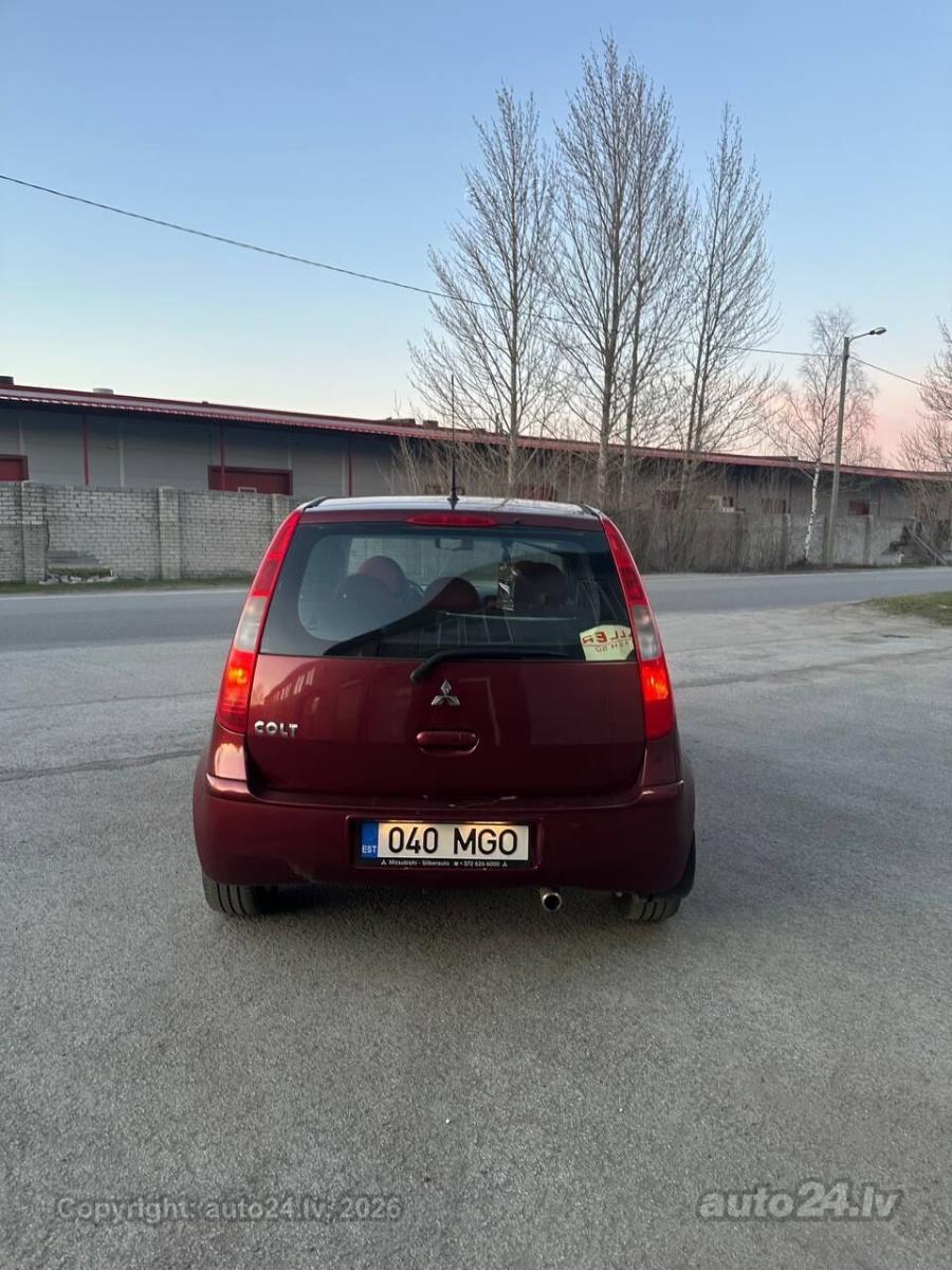 Sarkans Mitsubishi Colt 2006 Tallina, ar dzinēja tilpumu 1.30 L un nobraukumu 120 tūkst. km par 1990 €, foto 7 vietnē AUTOMOTO.COM.LV