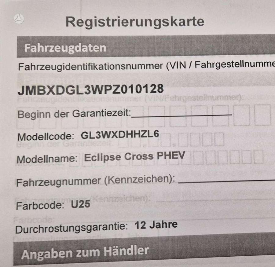 Pelēks Mitsubishi Eclipse Cross 2024 Šauļi, ar dzinēja tilpumu 2.36 L un nobraukumu 75 tūkst. km par 22900 €, foto 28 vietnē AUTOMOTO.COM.LV