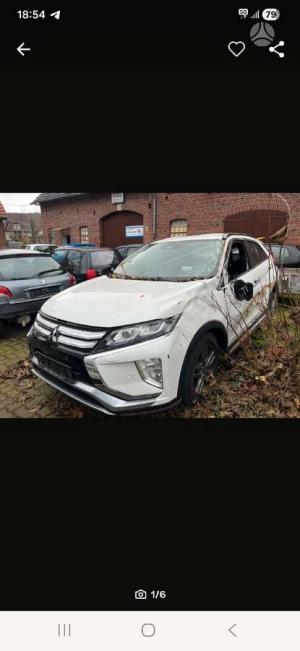 Balts Mitsubishi Eclipse Cross 2018 Klaipėda, ar dzinēja tilpumu 0.00 L un nobraukumu 73 tūkst. km par 3700 €, foto  vietnē AUTOMOTO.COM.LV