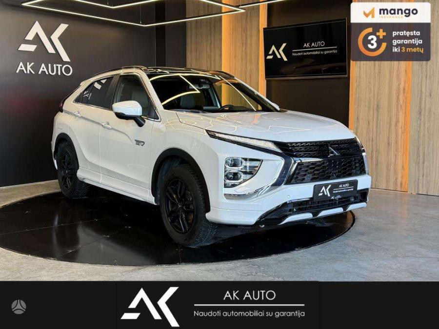 White Mitsubishi Eclipse Cross 2021 in Kaunas, with an engine capacity of 2.36 L and mileage of 68 thousand km for 21990 €, photo 1 on AUTOMOTO.COM.LV