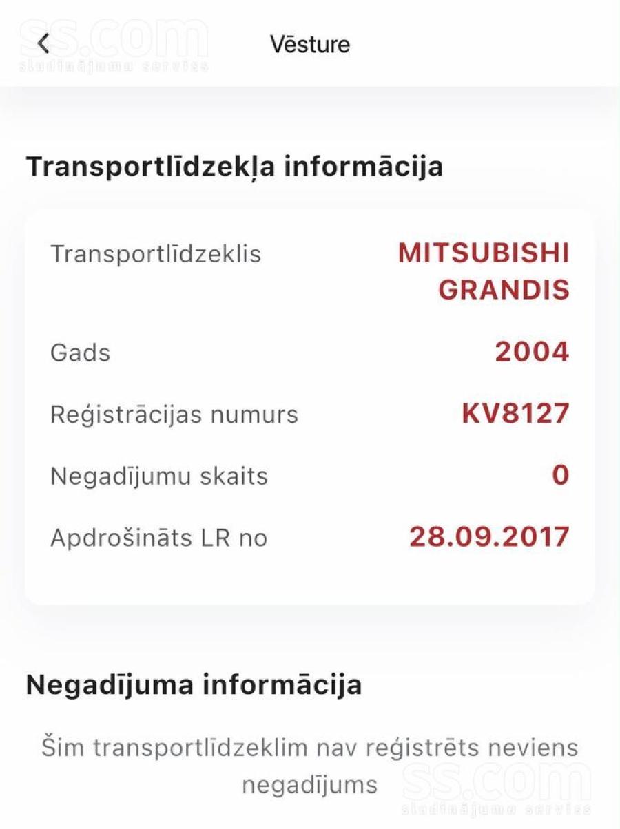 Zils Mitsubishi Grandis 2004 Rīga, ar dzinēja tilpumu 2.40 L un nobraukumu 308 tūkst. km par 1690 €, foto 22 vietnē AUTOMOTO.COM.LV