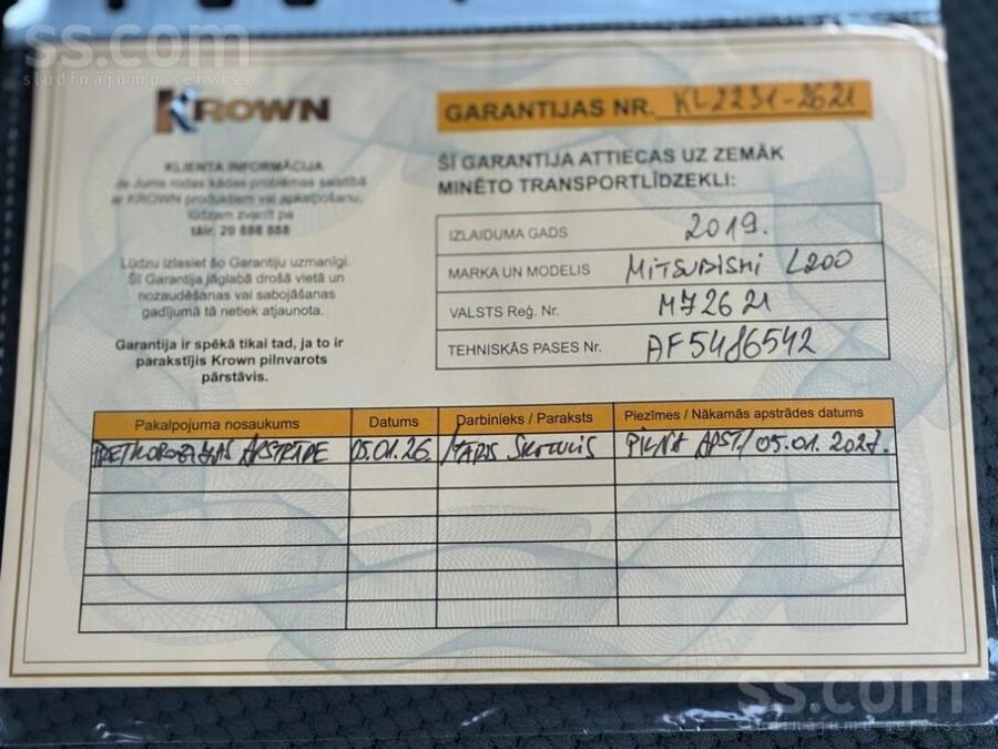 Серый Мицубиси Л 200 2019 в Кулдига, объемом двигателя 2.40 л и пробегом 171 тыс. км за 17990 €, фото 28 на AUTOMOTO.COM.LV