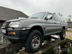 Grey Mitsubishi l-200 2001 in Liepaja, with an engine capacity of 2.50 L and mileage of 270 thousand km for 2500 €, photo  on AUTOMOTO.COM.LV