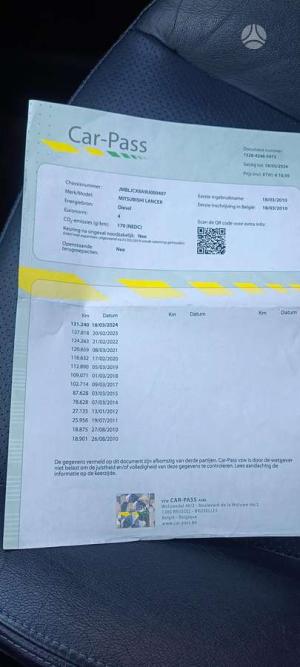 Черный Мицубиси Лансер 2010 в Пакруойис, объемом двигателя 1.97 л и пробегом 144 тыс. км за 3000 €, фото 31 на AUTOMOTO.COM.LV