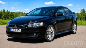 Black Mitsubishi Lancer 2008 in Rezekne, with an engine capacity of 1.80 L and mileage of 349 thousand km for 2500 €, photo  on AUTOMOTO.COM.LV