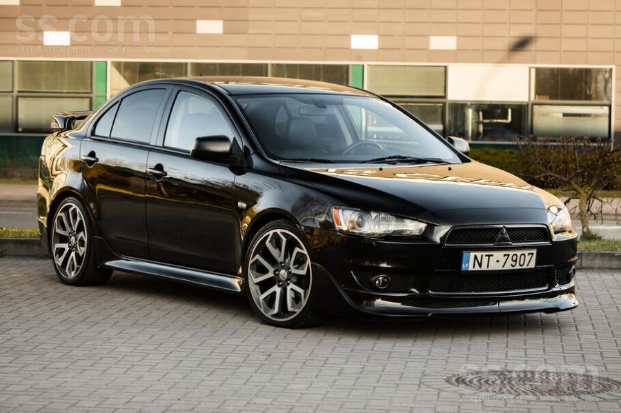 Black Mitsubishi Lancer 2012 in Jelgava, with an engine capacity of 1.80 L and mileage of 0 thousand km for 6450 €, photo 1 on AUTOMOTO.COM.LV