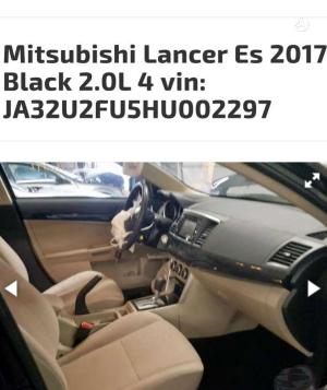 Черный Мицубиси Лансер 2017 в Вильнюс, объемом двигателя 2.00 л и пробегом 114 тыс. км за 5000 €, фото 10 на AUTOMOTO.COM.LV