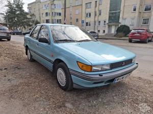 Blue Mitsubishi Lancer 1991 in Vilnius, with an engine capacity of 1.50 L and mileage of 200 thousand km for 3000 €, photo  on AUTOMOTO.COM.LV