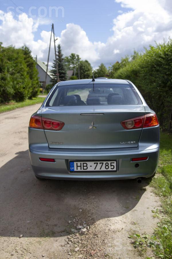 Blue Mitsubishi Lancer 2008 in Jelgava, with an engine capacity of 1.50 L and mileage of 237 thousand km for 590 €, photo 3 on AUTOMOTO.COM.LV
