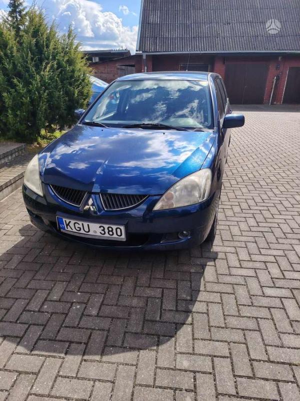 Blue Mitsubishi Lancer 2006 in Alytus, with an engine capacity of 1.58 L and mileage of 116 thousand km for 1900 €, photo 2 on AUTOMOTO.COM.LV