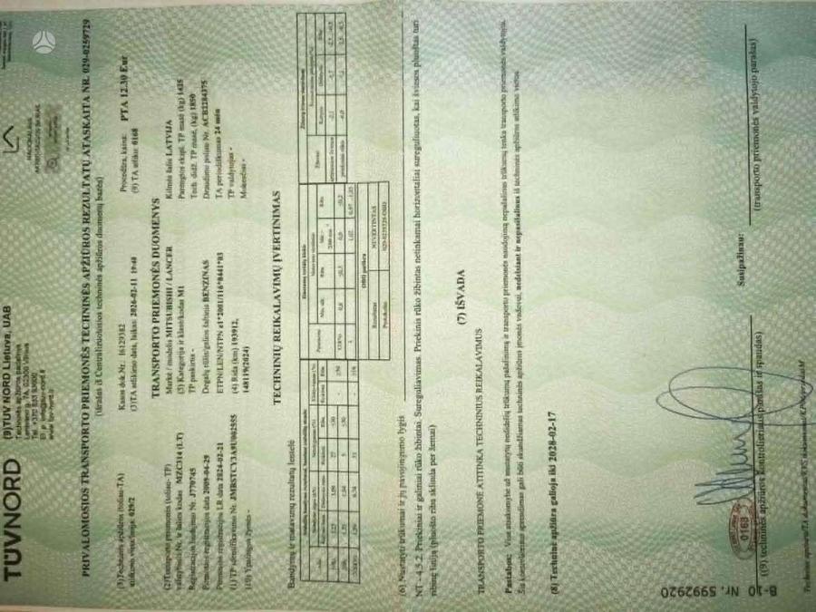 Brūns Mitsubishi Lancer 2009 Viļņa, ar dzinēja tilpumu 1.80 L un nobraukumu 200 tūkst. km par 3000 €, foto 21 vietnē AUTOMOTO.COM.LV