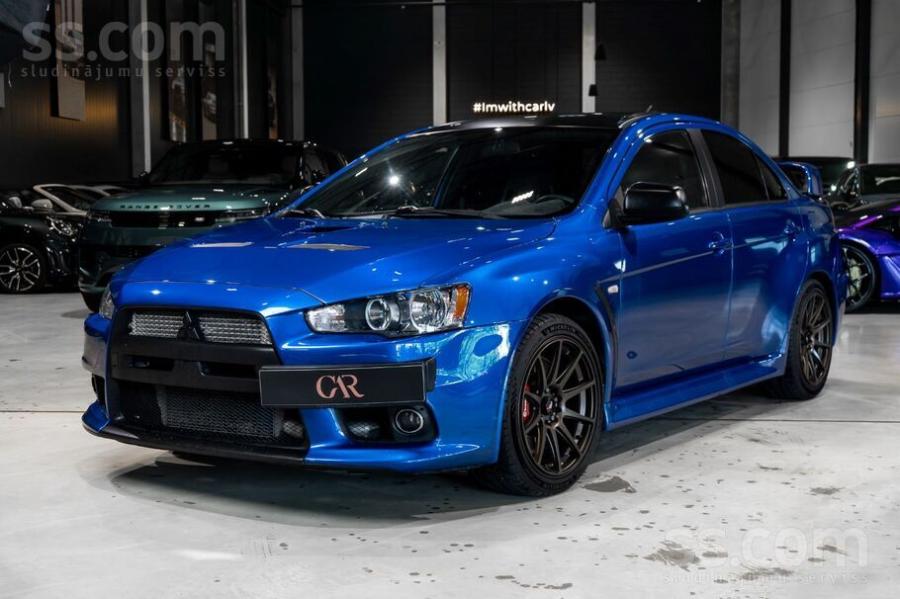 Blue Mitsubishi lancer-evolution 2012 in Riga, with an engine capacity of 2.00 L and mileage of 185 thousand km for 37500 €, photo 1 on AUTOMOTO.COM.LV
