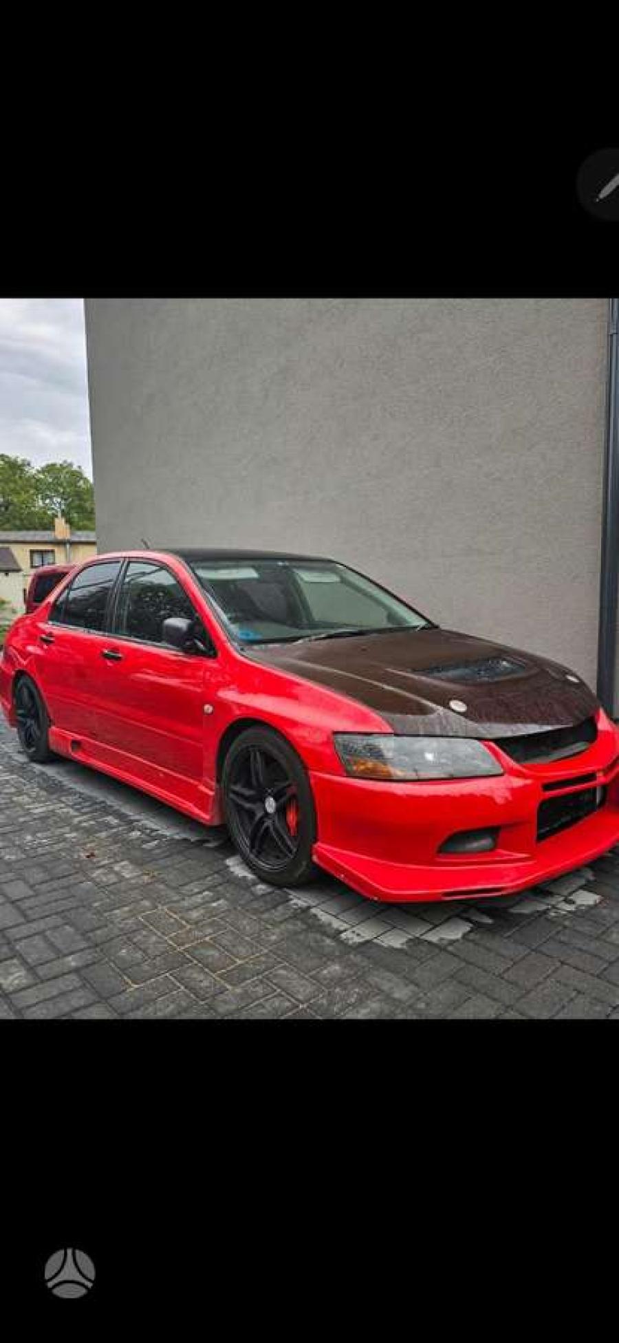 Red Mitsubishi lancer-evolution 2002 in Kaunas, with an engine capacity of 2.00 L and mileage of 135 thousand km for 13500 €, photo 1 on AUTOMOTO.COM.LV