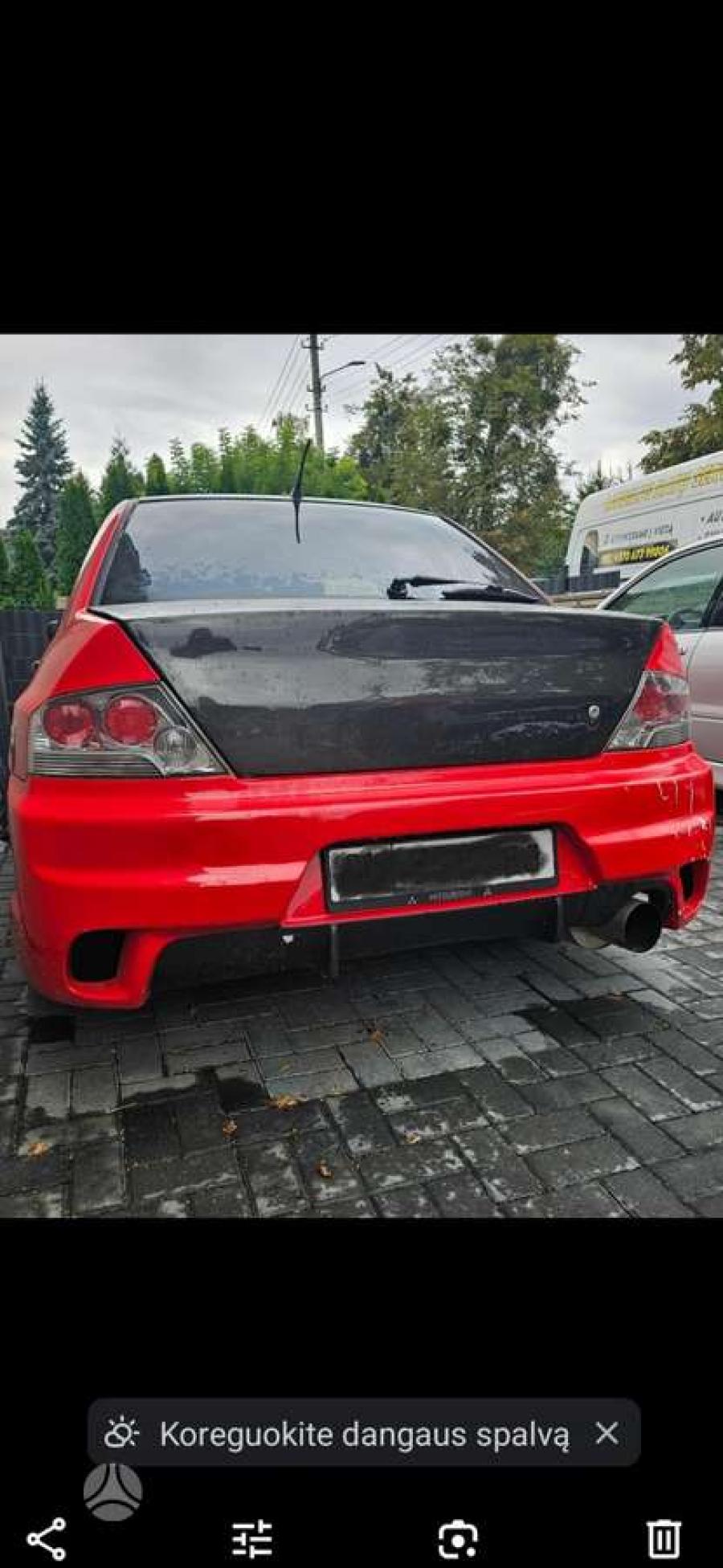 Red Mitsubishi lancer-evolution 2002 in Kaunas, with an engine capacity of 2.00 L and mileage of 135 thousand km for 13500 €, photo 4 on AUTOMOTO.COM.LV