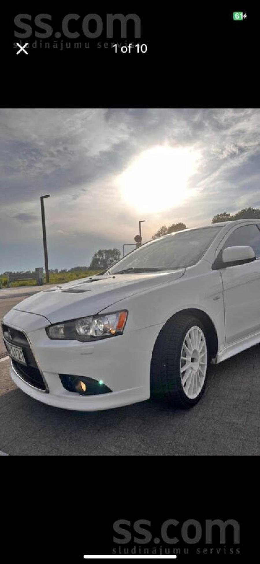 Balts Mitsubishi lancer-evolution 2011 Jelgava, ar dzinēja tilpumu 2.00 L un nobraukumu 130 tūkst. km par 11501 €, foto 4 vietnē AUTOMOTO.COM.LV