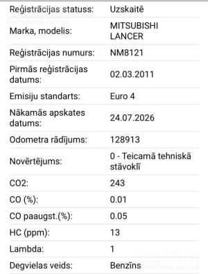 Balts Mitsubishi lancer-evolution 2011 Jelgava, ar dzinēja tilpumu 2.00 L un nobraukumu 130 tūkst. km par 11501 €, foto 13 vietnē AUTOMOTO.COM.LV