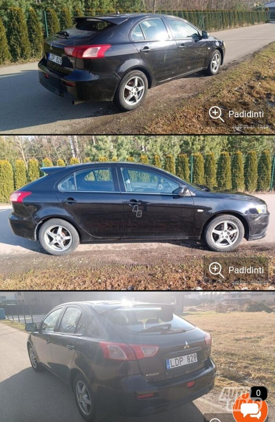 Mitsubishi Lancer 2011 in Kaunas, with an engine capacity of 2.00 L and mileage of 180 thousand km for 3200 €, photo 1 on AUTOMOTO.COM.LV