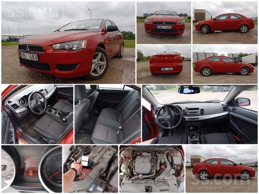 Sarkans Mitsubishi Lancer 2008 Rīga, ar dzinēja tilpumu 1.50 L un nobraukumu 245 tūkst. km par 3000 €, foto 12 vietnē AUTOMOTO.COM.LV