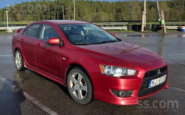 Red Mitsubishi Lancer 2008 in Valmiera, with an engine capacity of 2.00 L and mileage of 0 thousand km for 2500 €, photo 2 on AUTOMOTO.COM.LV