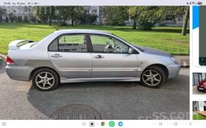 Mitsubishi Lancer 2005 in Riga, with an engine capacity of 1.60 L and mileage of 179 thousand km for 600 €, photo 4 on AUTOMOTO.COM.LV