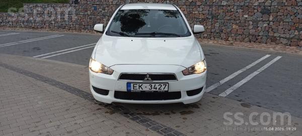 White Mitsubishi Lancer 2009 in Ventspils, with an engine capacity of 1.50 L and mileage of 239 thousand km for 1900 €, photo 1 on AUTOMOTO.COM.LV