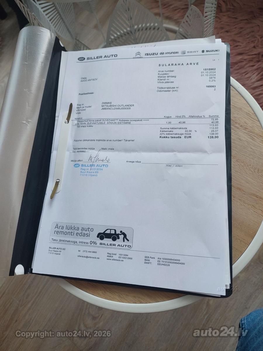 Melns Mitsubishi Outlander 2007 Tallina, ar dzinēja tilpumu 2.00 L un nobraukumu 160 tūkst. km par 2499 €, foto 8 vietnē AUTOMOTO.COM.LV