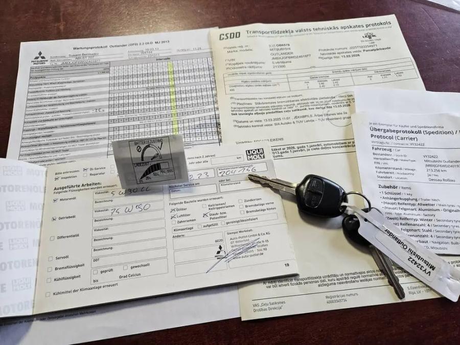 Черный Мицубиси Аутлендер 2013 в Екабпилс, объемом двигателя 2.20 л и пробегом 214 тыс. км за 8990 €, фото 30 на AUTOMOTO.COM.LV
