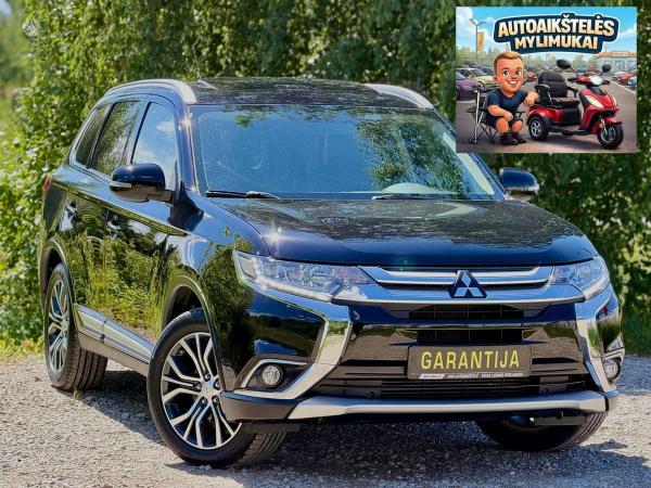 Black Mitsubishi Outlander 2016 in Siauliai, with an engine capacity of 2.30 L and mileage of 192 thousand km for 13200 €, photo 2 on AUTOMOTO.COM.LV