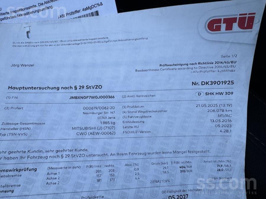 Melns Mitsubishi Outlander 2016 Jūrmala, ar dzinēja tilpumu 2.00 L un nobraukumu 0 tūkst. km par 8990 €, foto 27 vietnē AUTOMOTO.COM.LV