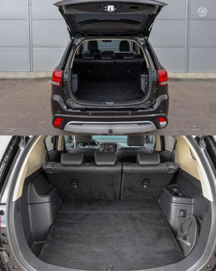 Black Mitsubishi Outlander 2018 in Kaunas, with an engine capacity of 2.36 L and mileage of 166 thousand km for 15999 €, photo 47 on AUTOMOTO.COM.LV