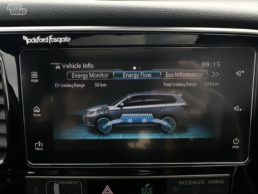 Black Mitsubishi Outlander 2019 in Avizieniai, with an engine capacity of 2.40 L and mileage of 152 thousand km for 17250 €, photo 22 on AUTOMOTO.COM.LV