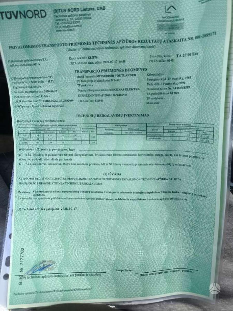 Черный Мицубиси Аутлендер 2020 в Вильнюс, объемом двигателя 2.36 л и пробегом 126 тыс. км за 17545 €, фото 23 на AUTOMOTO.COM.LV