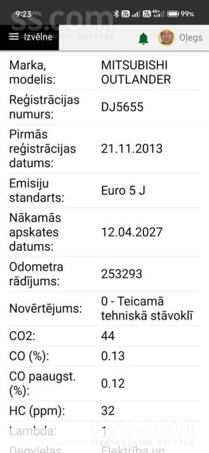 Zils Mitsubishi Outlander 2013 Rīga, ar dzinēja tilpumu 2.00 L un nobraukumu 258 tūkst. km par 9200 €, foto 20 vietnē AUTOMOTO.COM.LV
